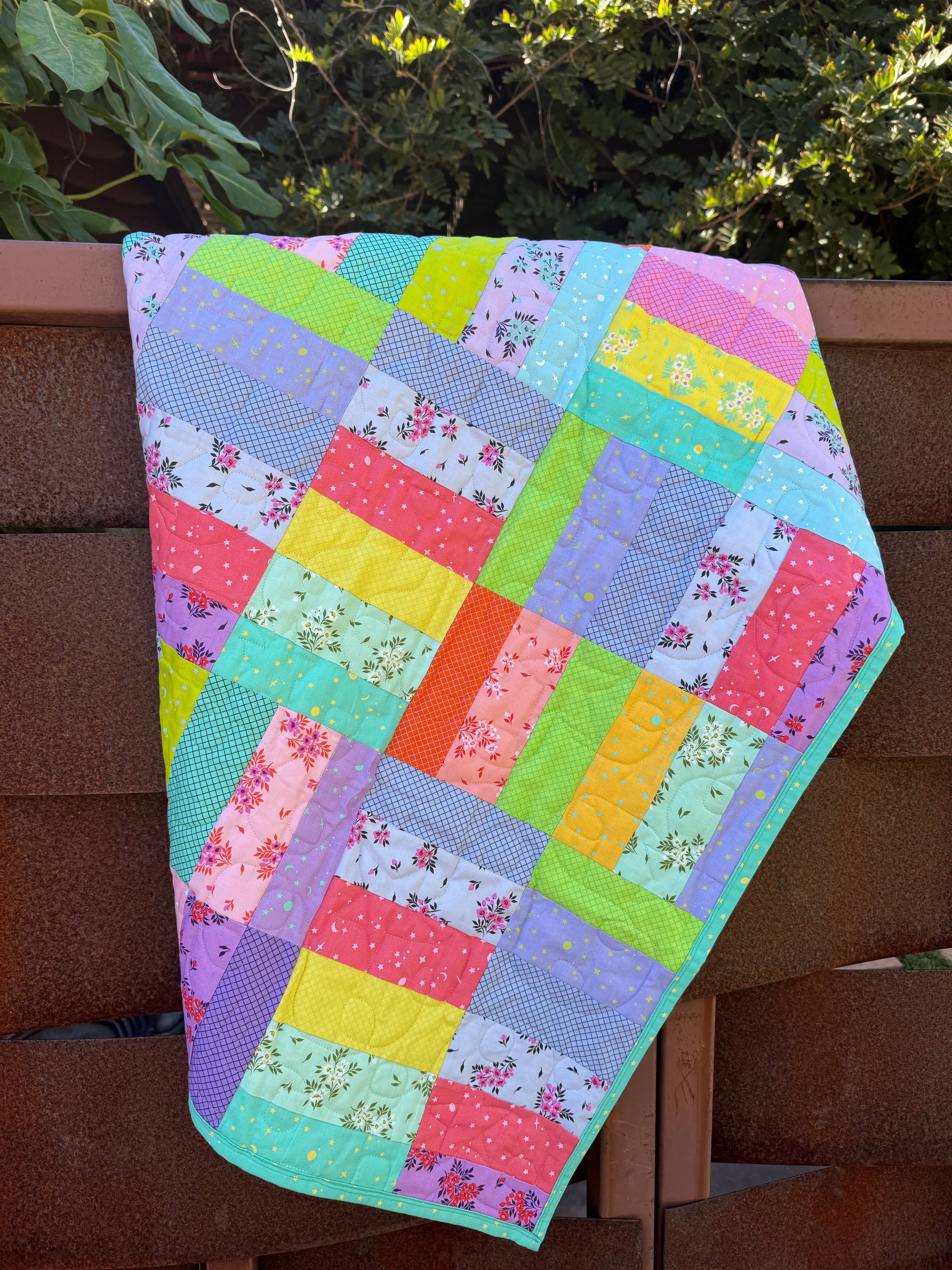 Smoothie Quilt Kit – Featuring Tula Pink Fabrics 48.5" x 48.5" – Sew ...