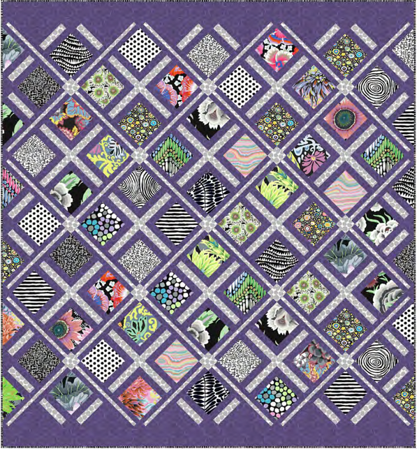 WOODSHIRE QUILT KIT - POLARIS - Kaffe Fassett Collective Fabrics – Sew ...