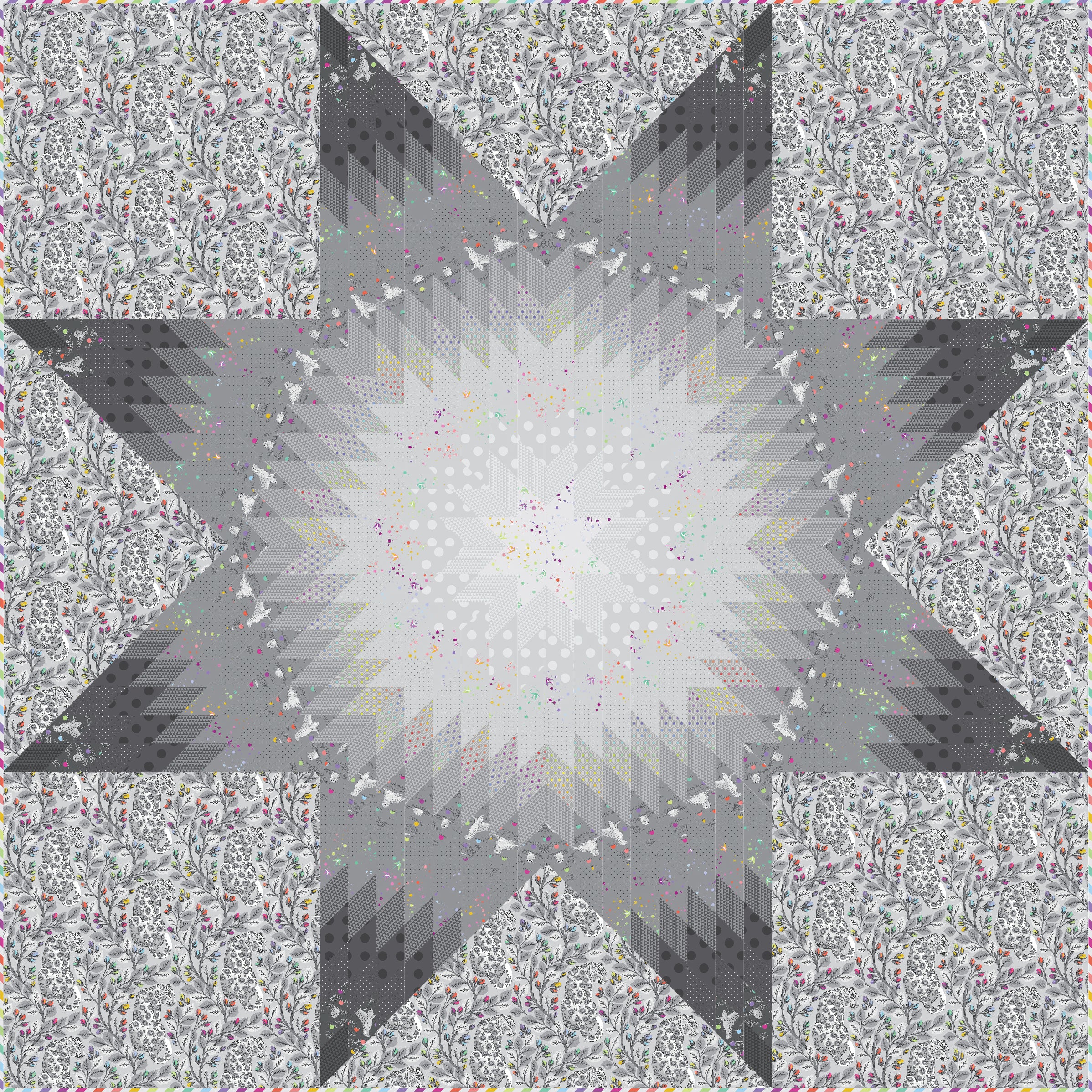 Shadow Star Quilt - Download PDF Pattern – Sew Colorful