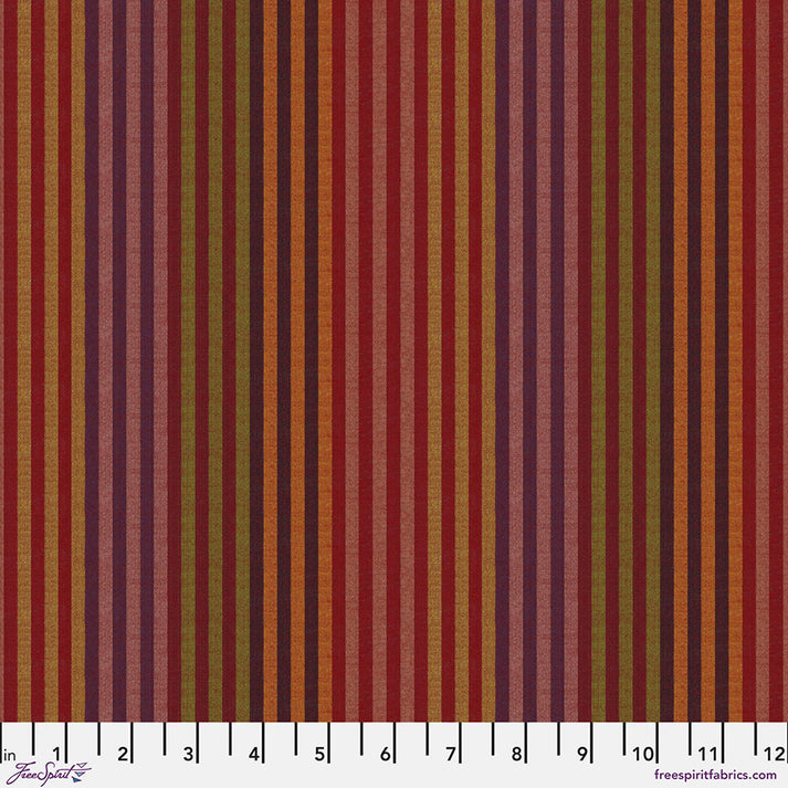 WOVEN STRIPES CATERPILLAR STRIPES Earth WSGP001 Kaffe Fassett Collecti ...